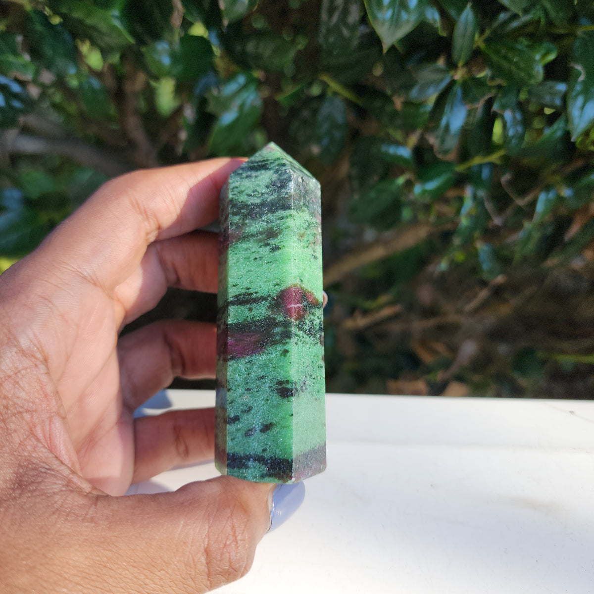 Ruby Zoisite Tower - D – Elevated Calm