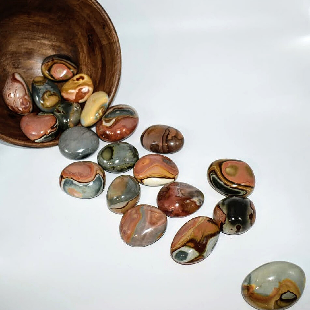 Polychrome Jasper Palm Stone – Elevated Calm